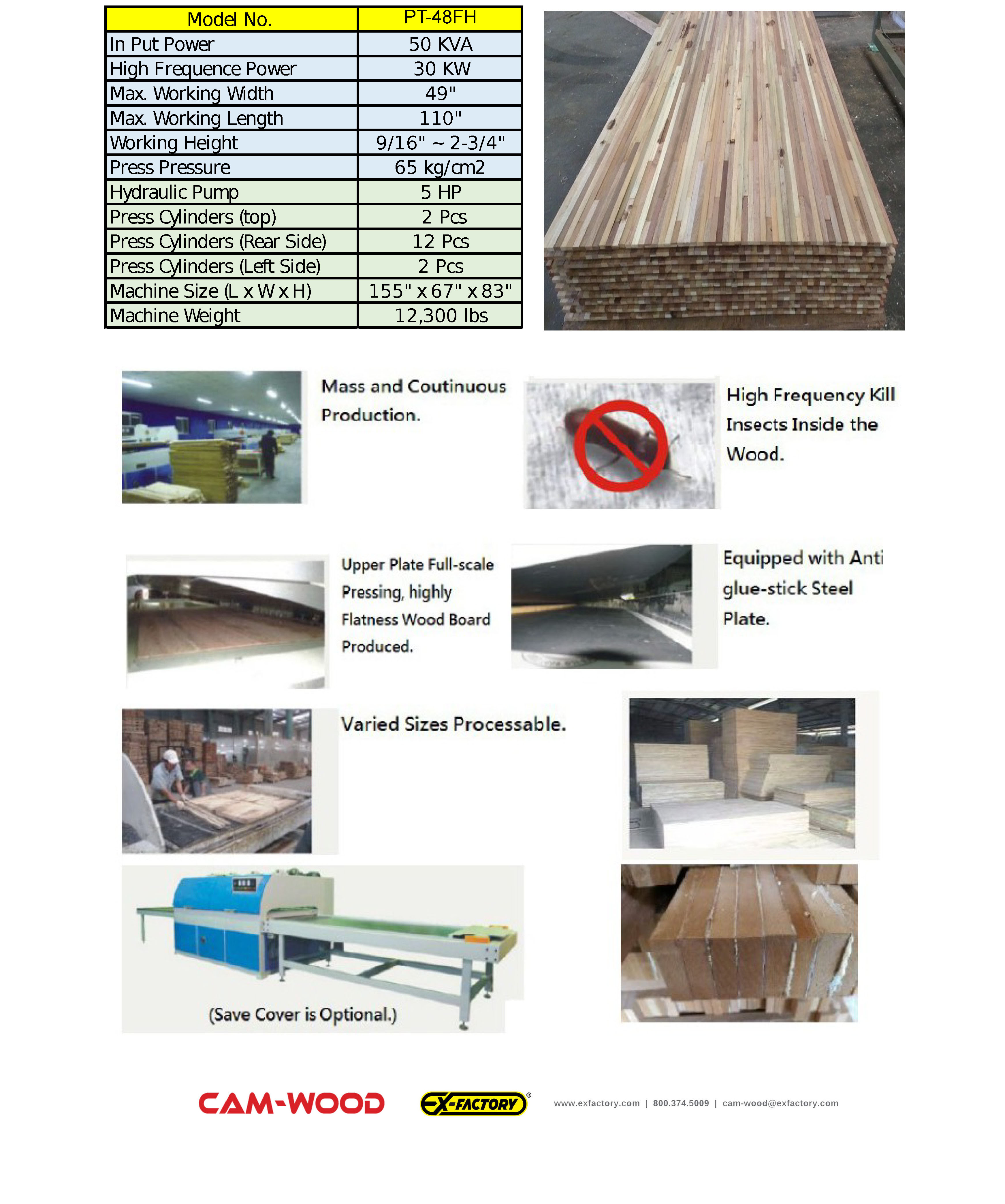 Literature CAM-WOOD PT-48S3FH