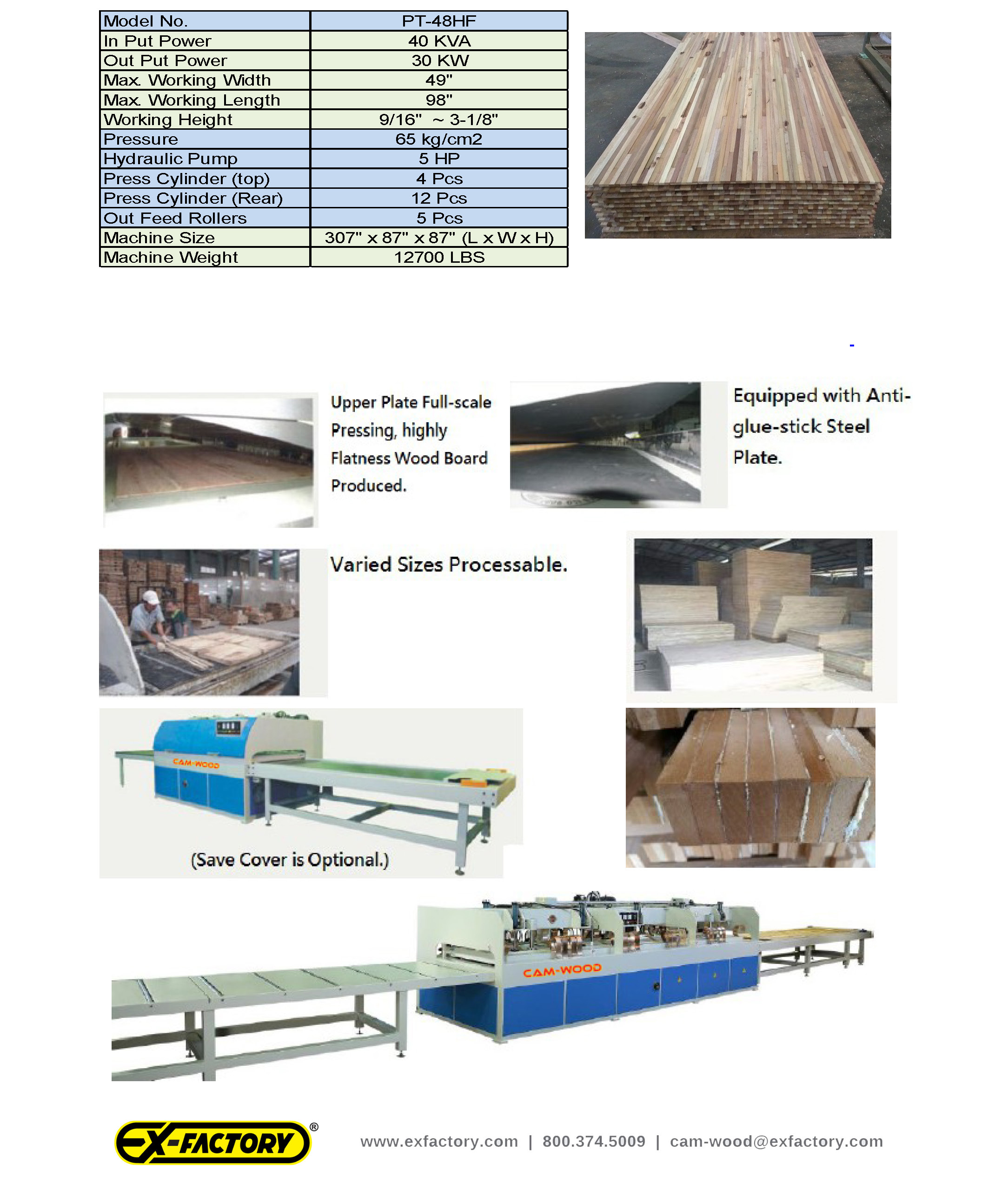 Literature CAM-WOOD PT-48HF