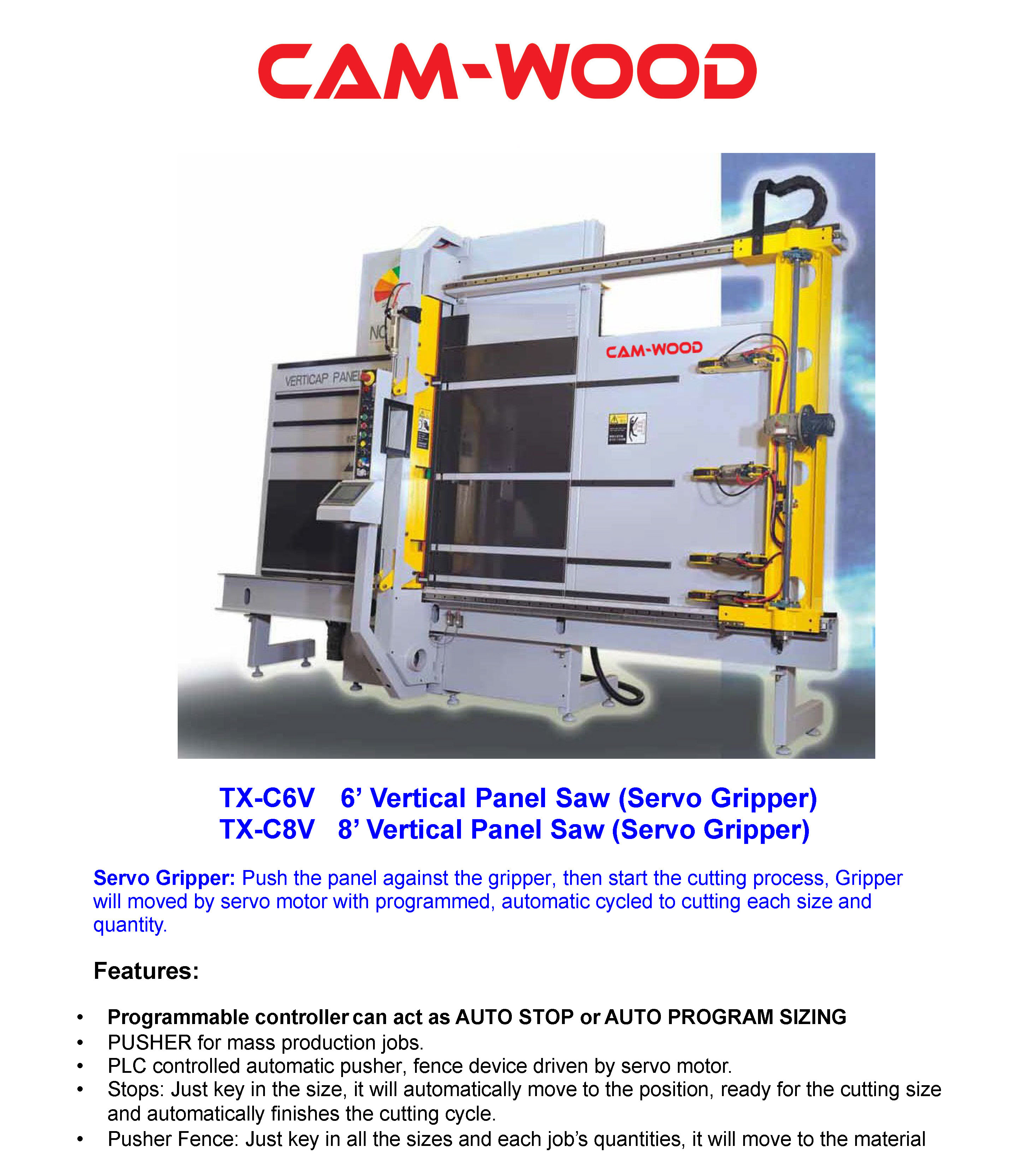 Literature CAM-WOOD TX-C8VX