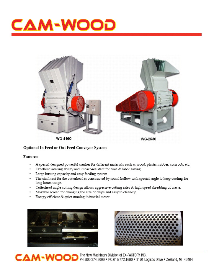 Literature CAM-WOOD WX-4150X