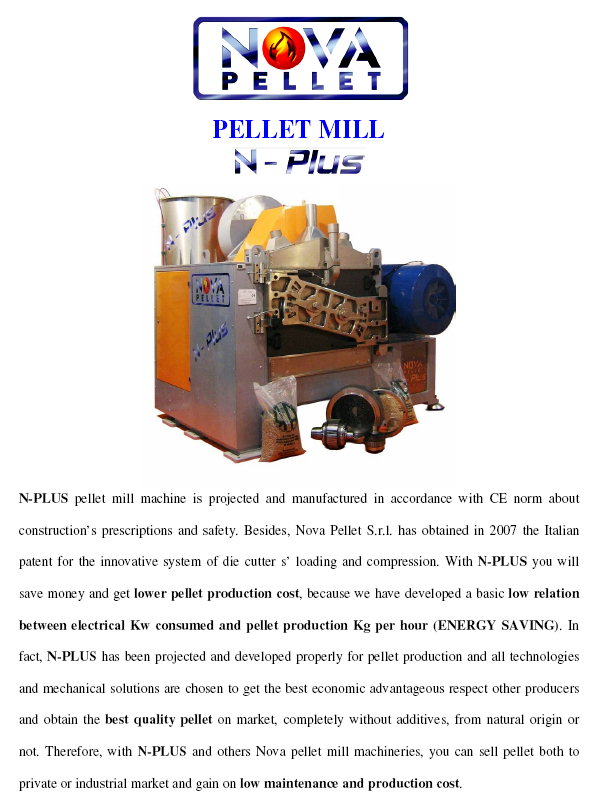 Literature NOVA PELLET N-PLUS PLANT