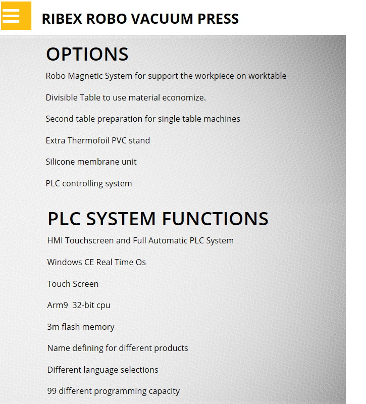 Literature RIBEX ROBO