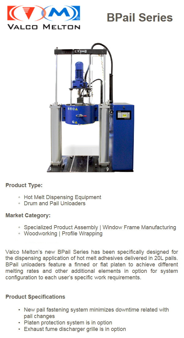 Literature VALCO MELTON B-PAIL SERIES