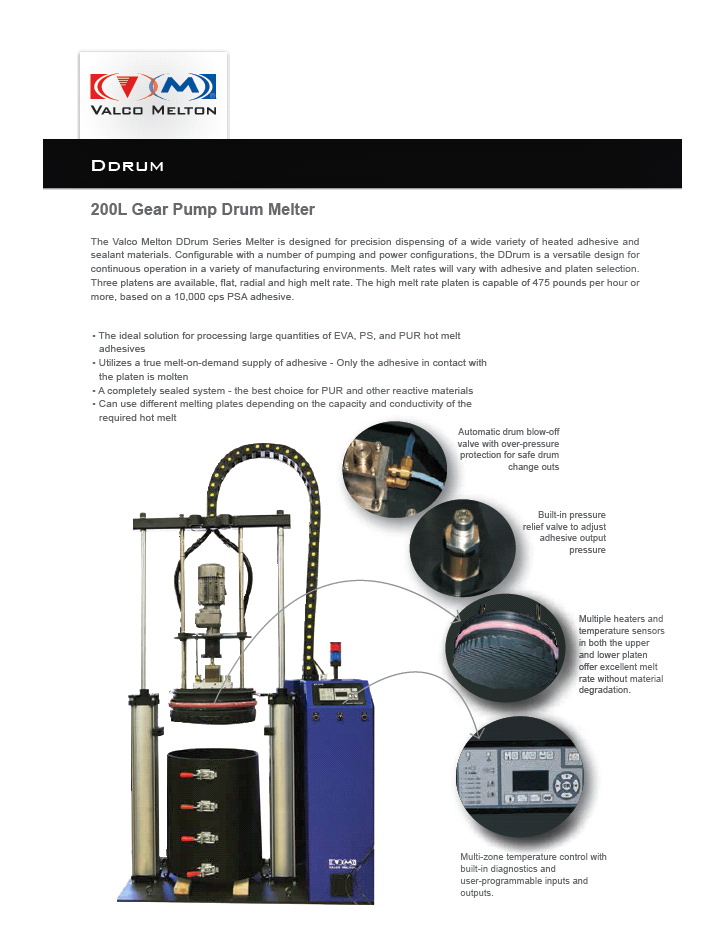 Literature VALCO MELTON DDRUM SERIES